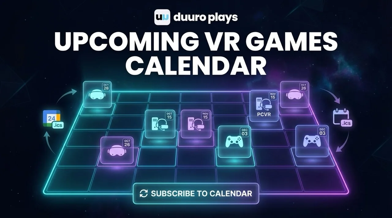 Upcoming VR Games Release Calendar (Updated Weekly) | New VR Games ...